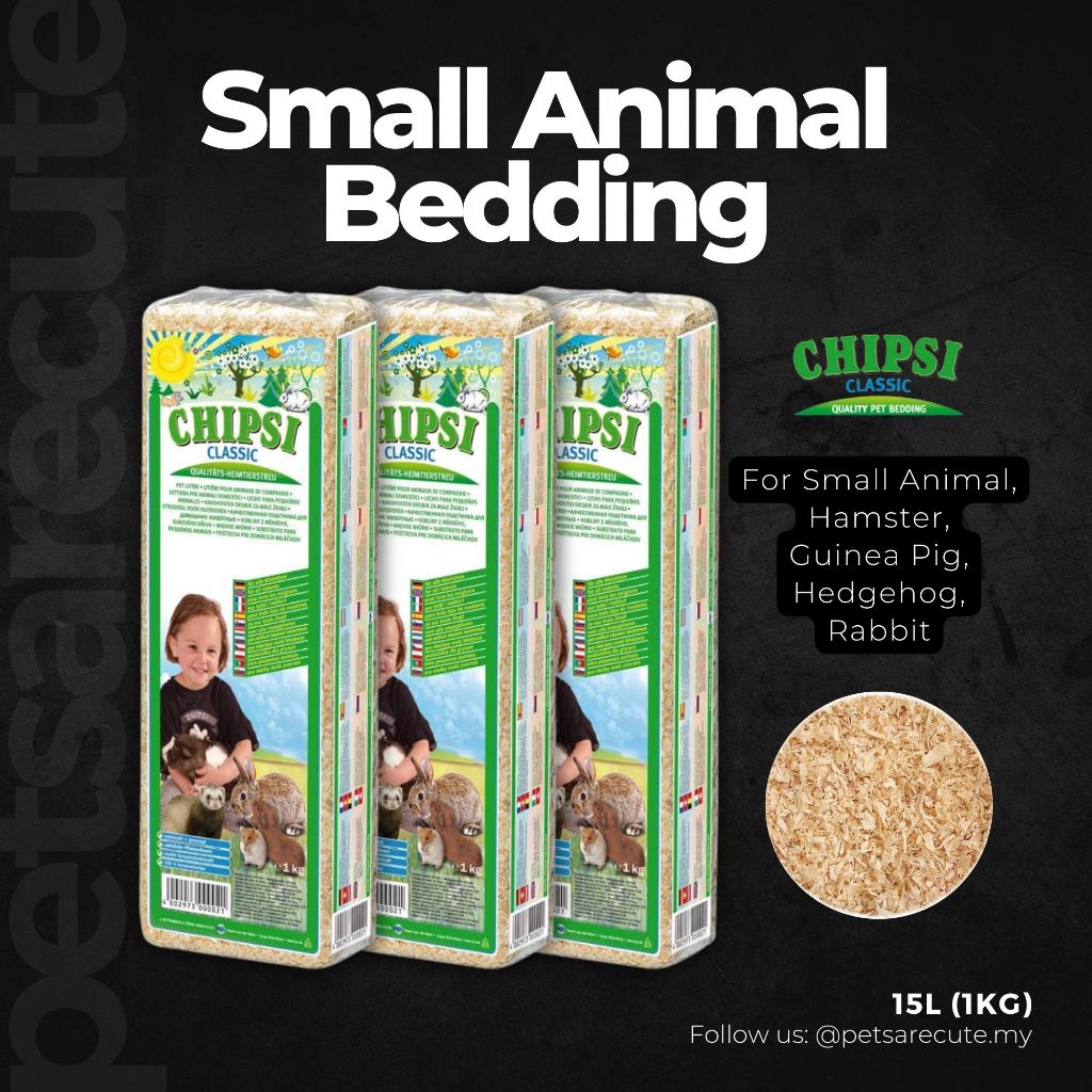 [PETSARECUTE] Chipsi Classic Bedding | Hamster Wood Shaving Bedding ...