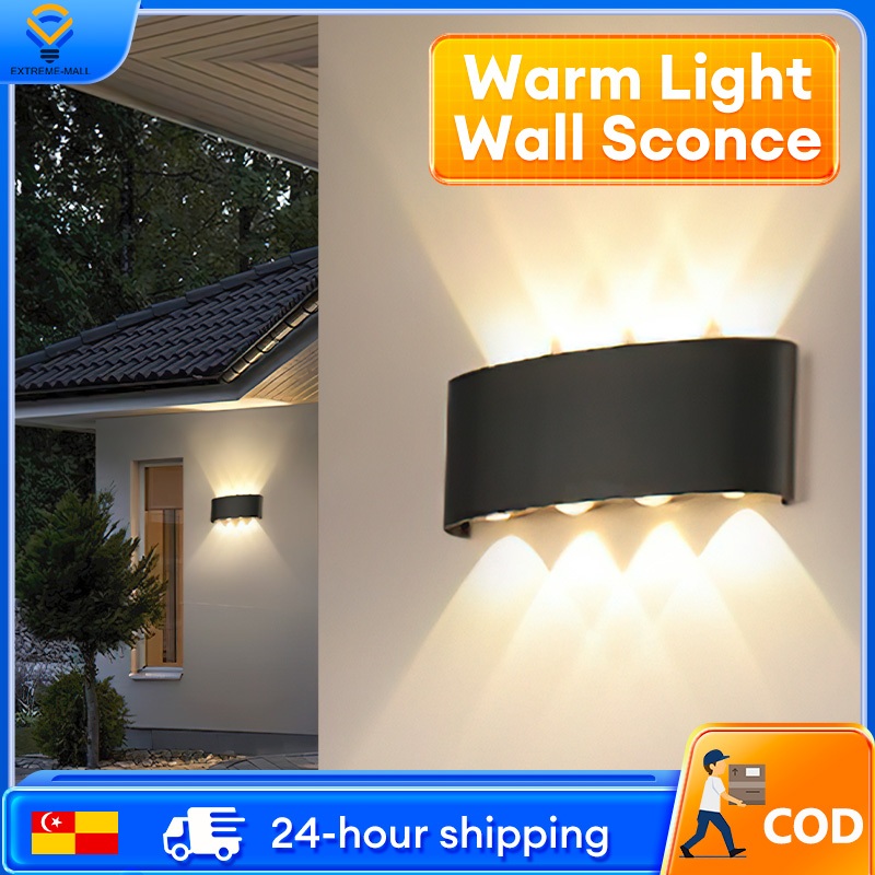 LED Wall Lamp Aluminum Lampu Dinding Lampu Effect Effect Light ...