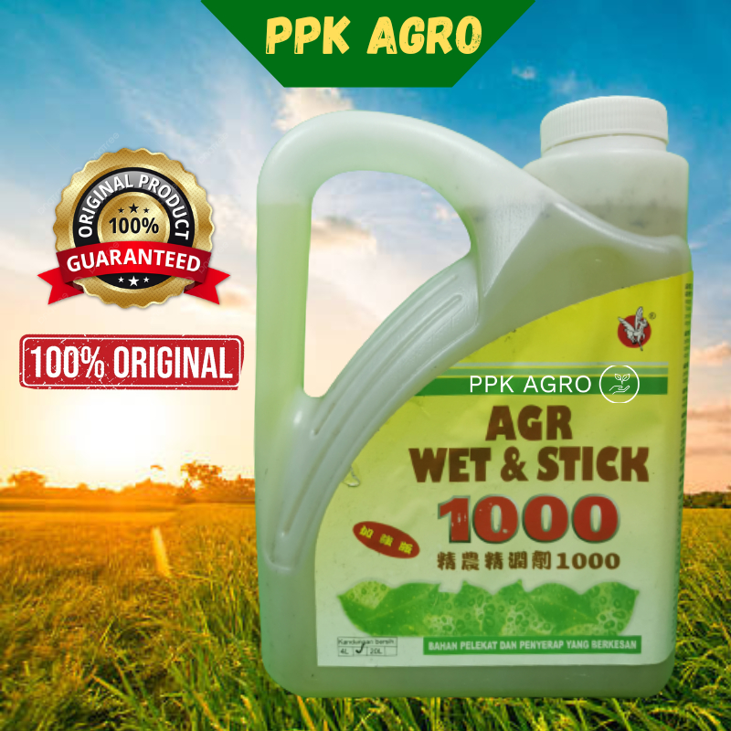 4L AGR WET & STICK SURFACTANT AGR SMART GAM PELEKAT RACUN BAJA FOLIAR ...