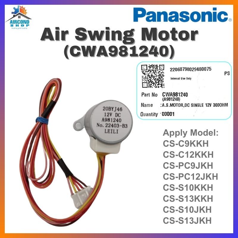 PANASONIC AIR SWING MOTOR ORIGINAL 100% [20BYJ46] AIR-CONDITIONER WALL ...