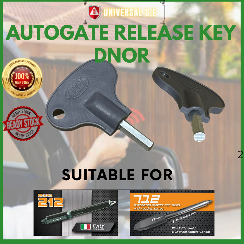 UNIVERSAL S.E-AUTOGATE RELEASE KEY DNOR 212/712 | Shopee Malaysia