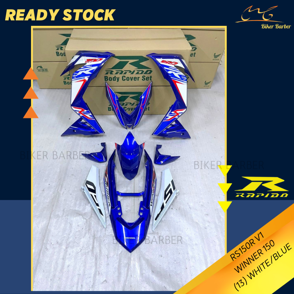 [READY STOCK] COVERSET/BODYSET HONDA RS150/RS150R V1 WINNER 150 (13 ...