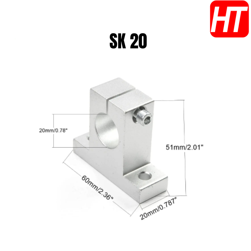 [1-pc] Linear Shaft Holder/Linear Bearing Rail Shaft Support SK8 SK10 SK12 SK16 SK20 SK25 SK30 ...