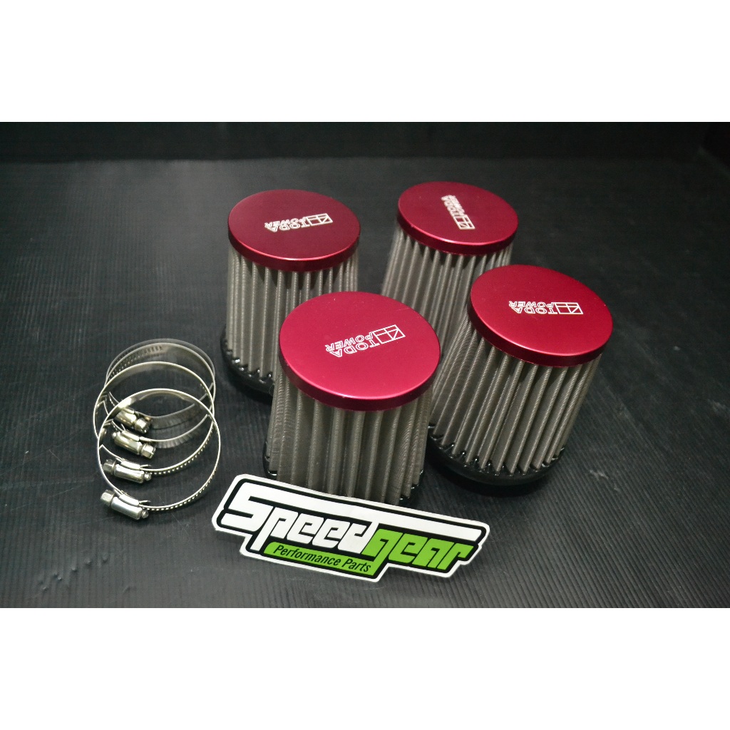 TODA Open Pod Stainless Steel Air Filter 2.5" Throttle Body Racing ...