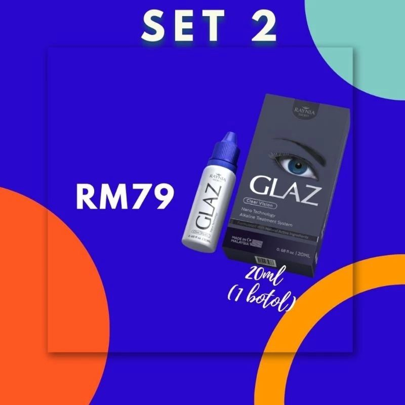 GLAZ EYE DROPS - Rawat mata RABUN, Silau, Katarak, Glaucoma, Selaput ...