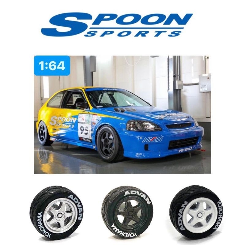 1: 64 Rubber Tires SW388 fit Hot Wheels toy cars models - 1 set ...