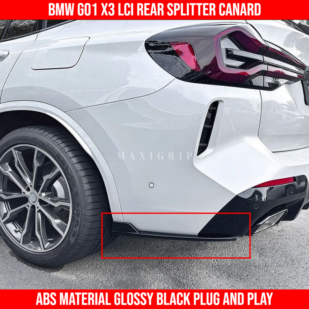BMW G01 G02 X3 X4 LCI Rear canard rear splitter side skirting X3 ...