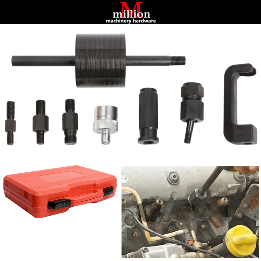 8pcs Diesel Injector Extractor Set With Common Rail Adaptor Slide ...