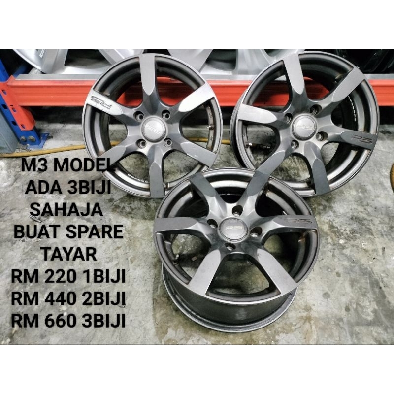 USED SPORT RIM 15 INCH PROTON R3 MODEL RM220 1BIJI 4X114.3 BOLEH GUNA SPARE TAYAR | Shopee Malaysia