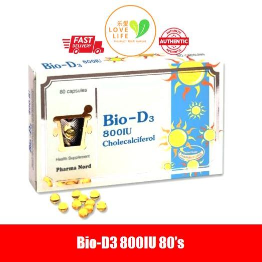 EXP08/26 OFFER BIO-D3 800IU CHOLECALCIFERAL 80's | Shopee Malaysia