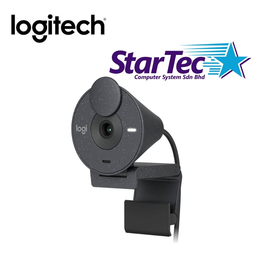 LOGITECH BRIO 300 WEBCAM FULL HD 1080P 2MP | Shopee Malaysia