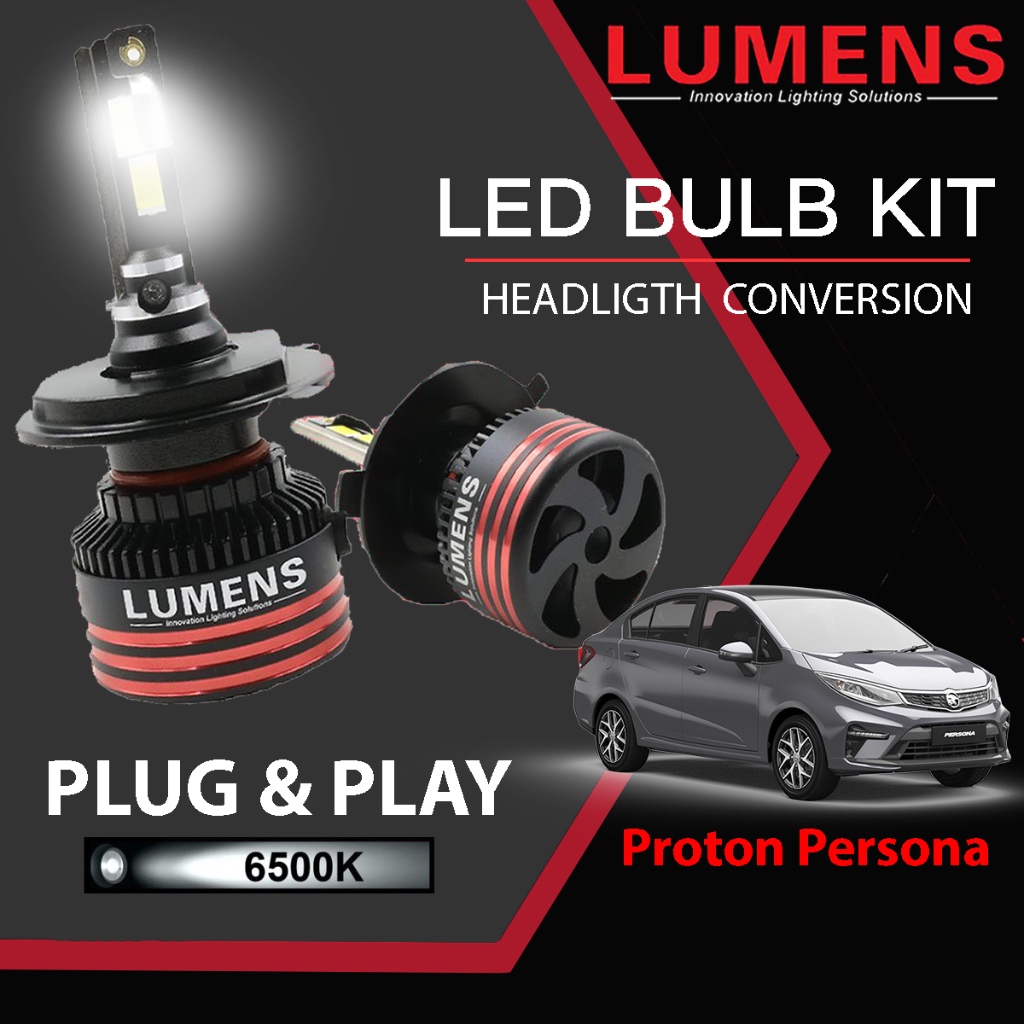 LUMENS Car LED Lighting 6500K 5000LM Car Headlight (1 PAIR)- Proton ...