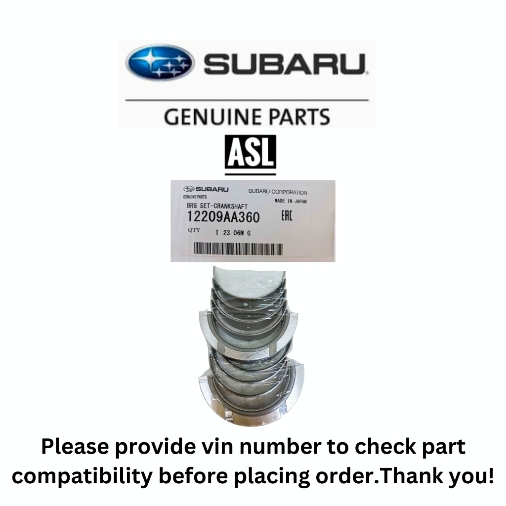 Genuine Subaru EJ Engine Main Bearing STD 12209AA360 EJ15 EJ16 EJ18 ...