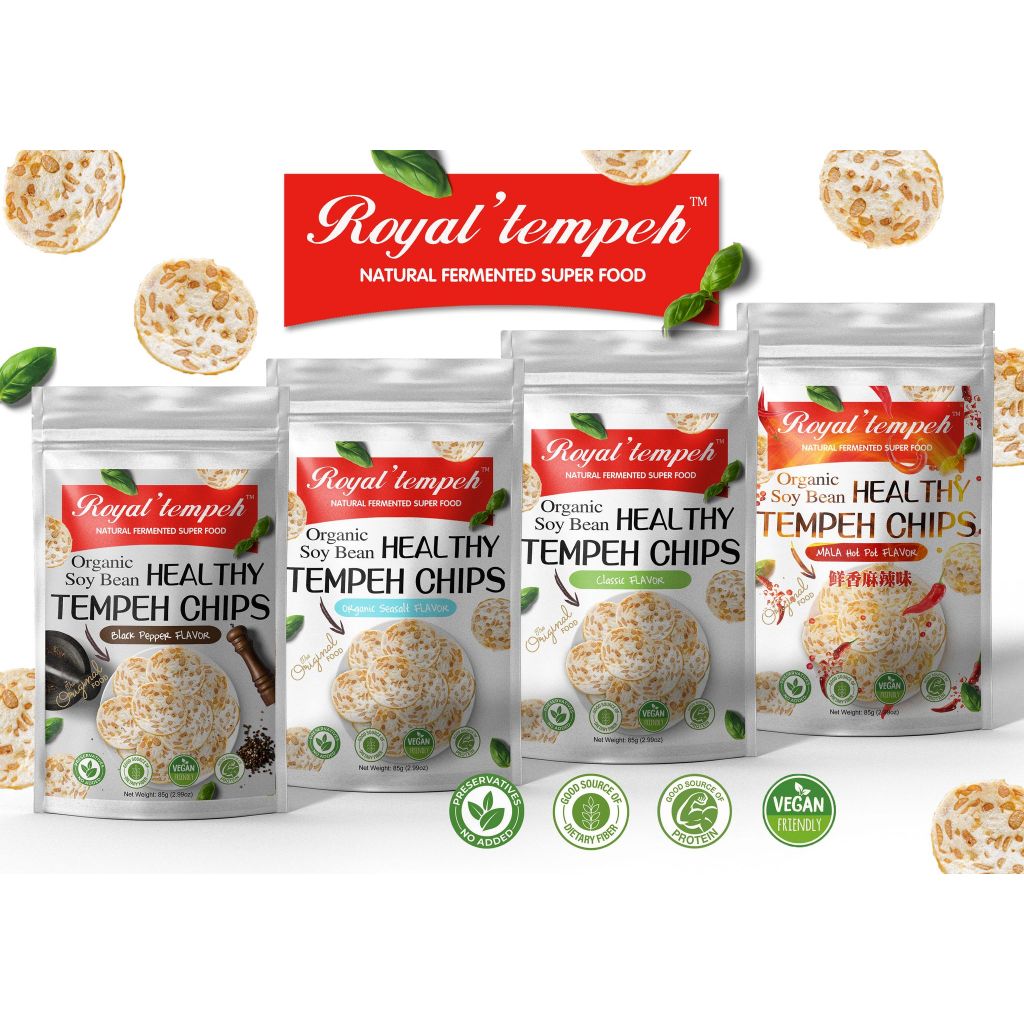 Healthy Tempeh Chips made with ORGANIC Soy Bean!! - by Royal' tempeh ...