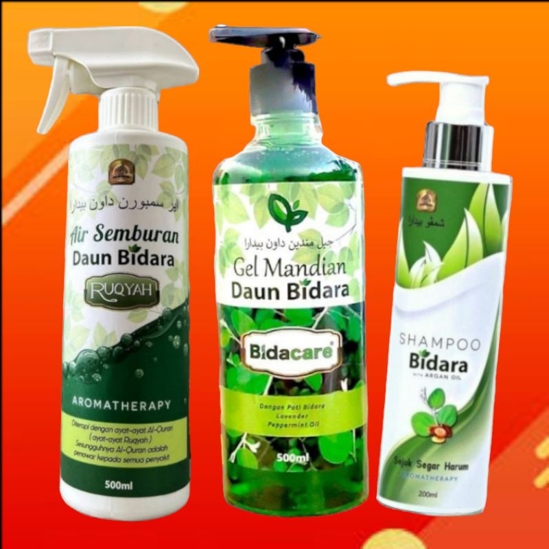 Sabun Gel Mandian Air Semburan Shampoo Daun Bidara Ruqyah Aromatherapy ...