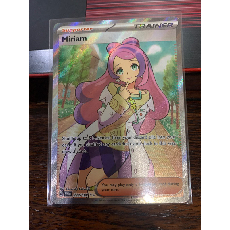 Pokemon tcg - Miriam full art trainer waifu | Shopee Malaysia