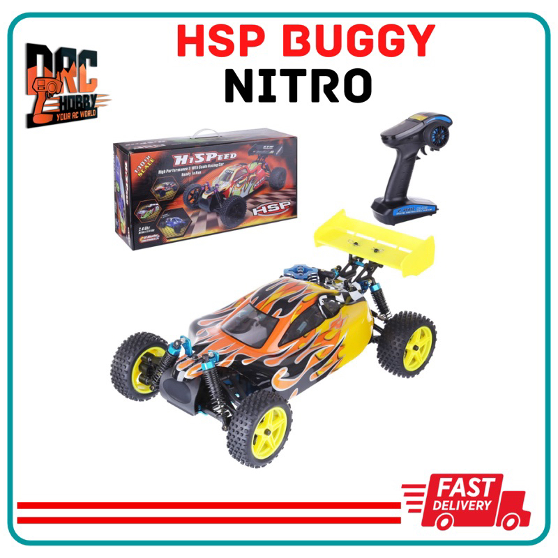 HSP 94166 1/10 4WD Two Speed Nitro RC Off-road Buggy RTR | Shopee Malaysia