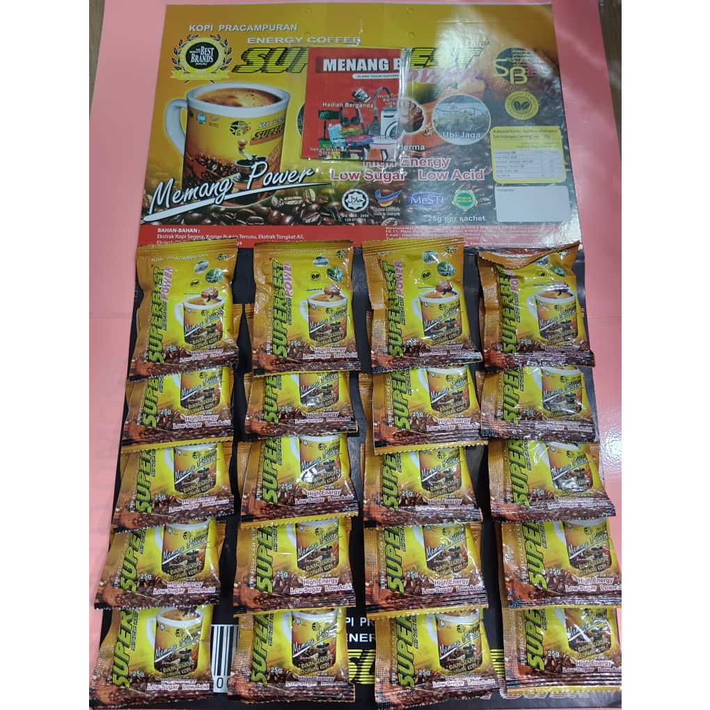 Kopi Super Best Power 20 Sachet x 25g | Shopee Malaysia