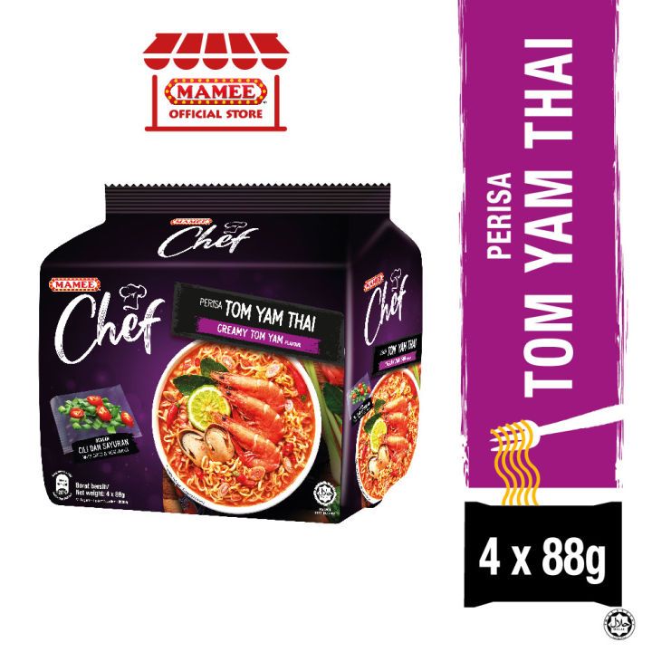 Mamee Chef Creamy Tom Yum Pack Noodles x 1 Packet | Shopee Malaysia