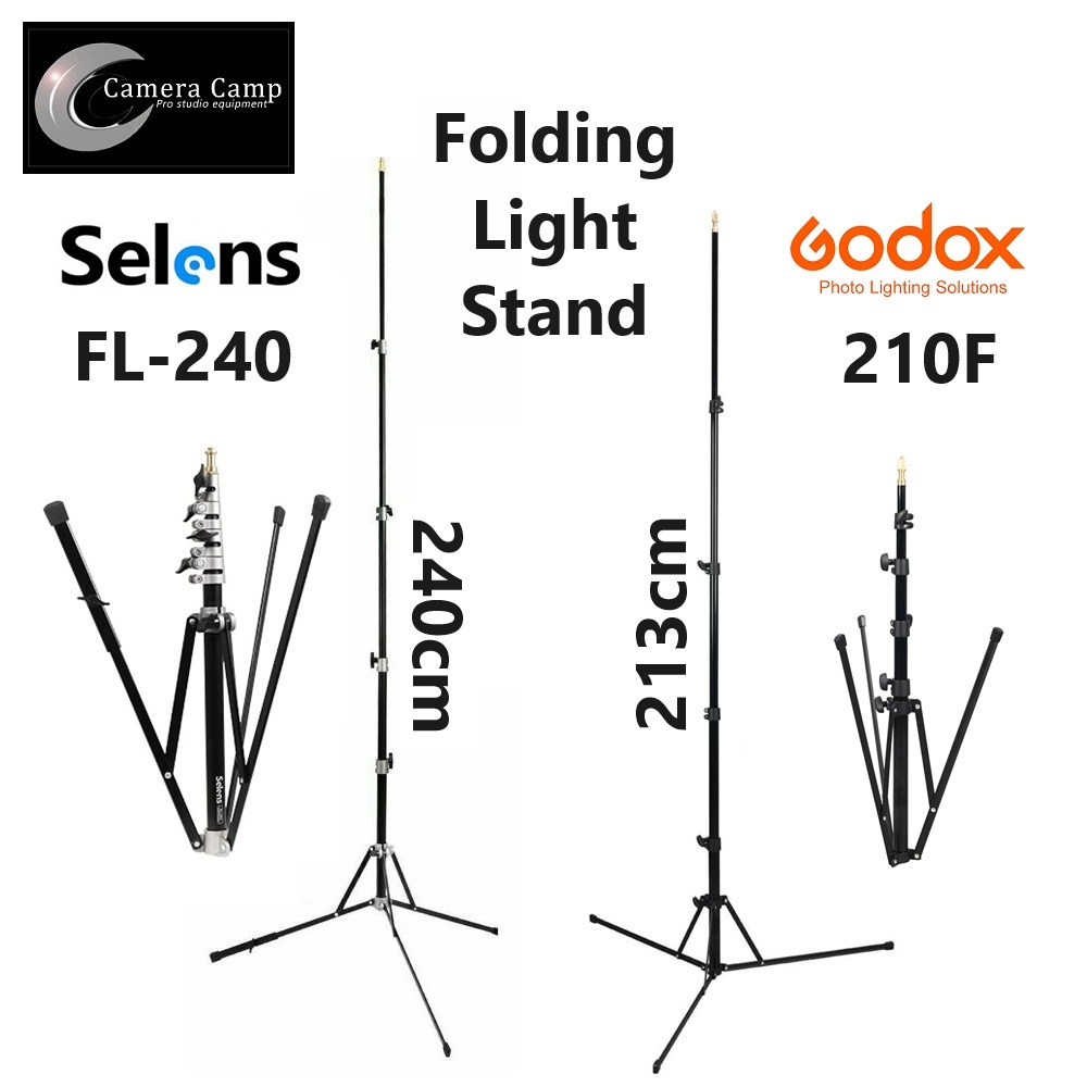 Selens FL-240 & Godox 210F Folding Light Stand for Photography | Shopee ...