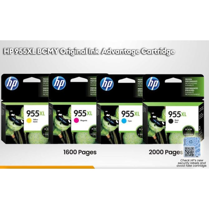 ORIGINAL HP 955 XL 955XL / HP 959XL HP959XL BLACK AND COLOUR INK ...