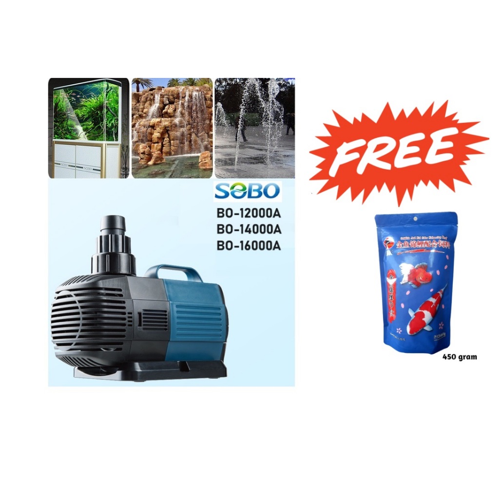 SOBO Amphibious Aquarium Eco Pond Water Pump BO-12000A BO-14000A BO ...
