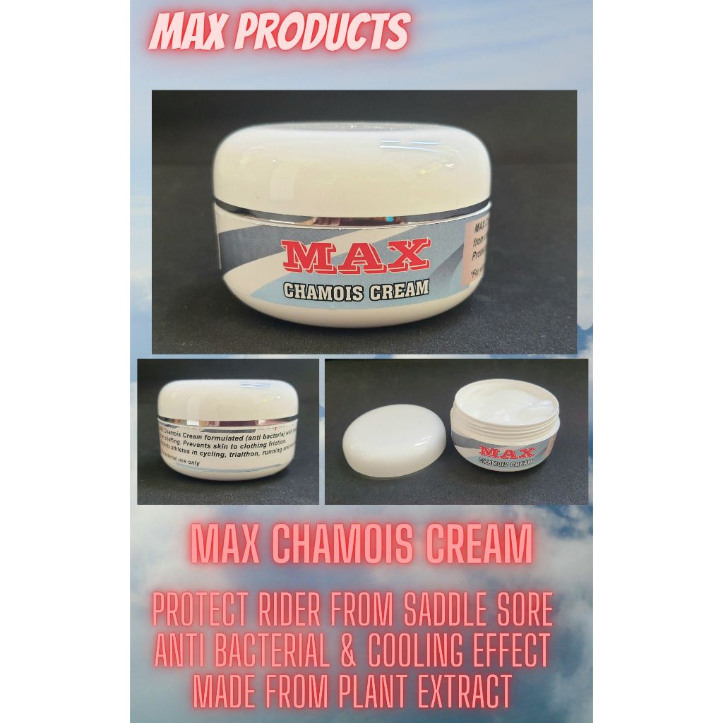 MAX Chamois Cream to prevent Cycling Saddle Sore - Standard / Heavy ...