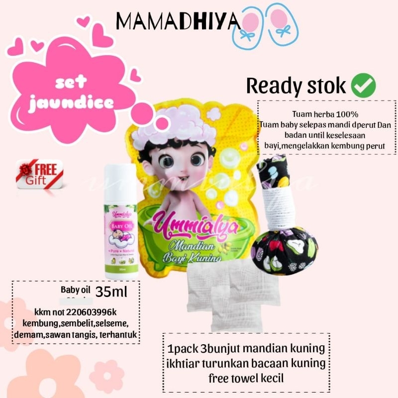 SET BAYI KUNING / MANDIAN KUNING / BABY OIL / TUAM HERBA BABY | Shopee ...