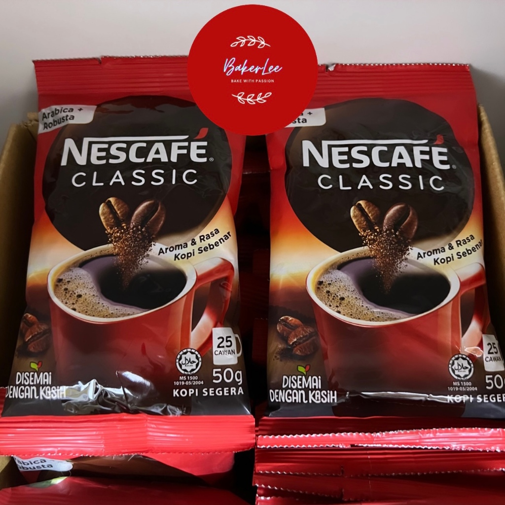 NESCAFE CLASSIC INSTANT COFFEE REFILL PACK 50G | Shopee Malaysia