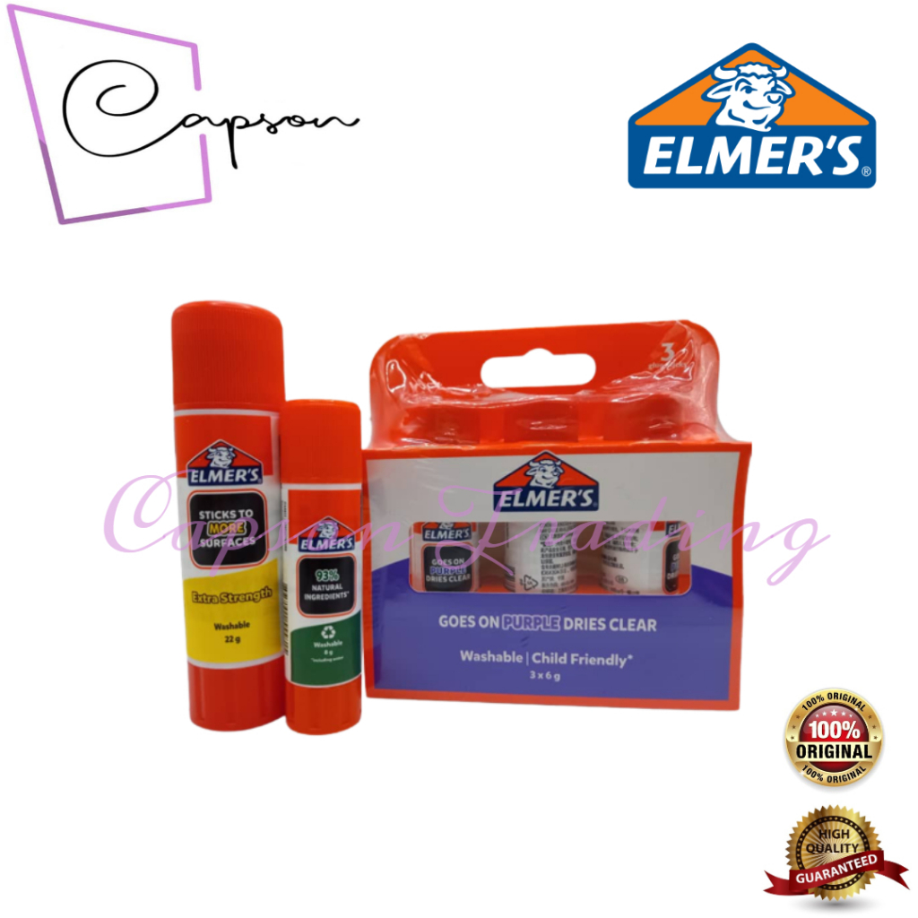 Elmer's Extra Strength / Disappearing Purple 3IN1 Pack / Pure School ...
