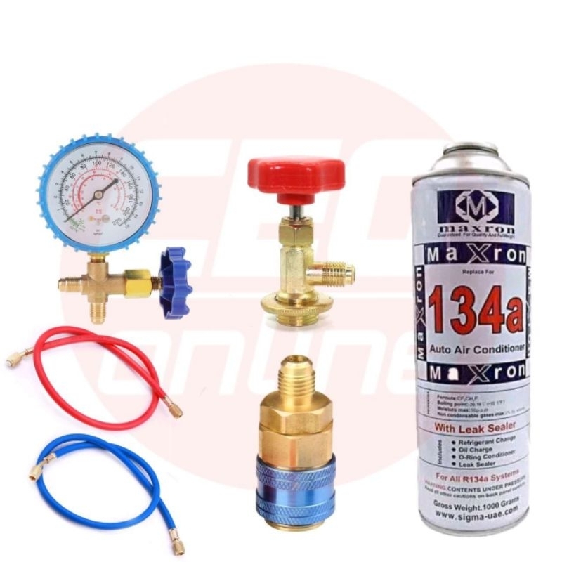 CEO 🇲🇾 Gas Aircond Kereta R134a Refrigerant Car Aircond Servis DIY SET ...