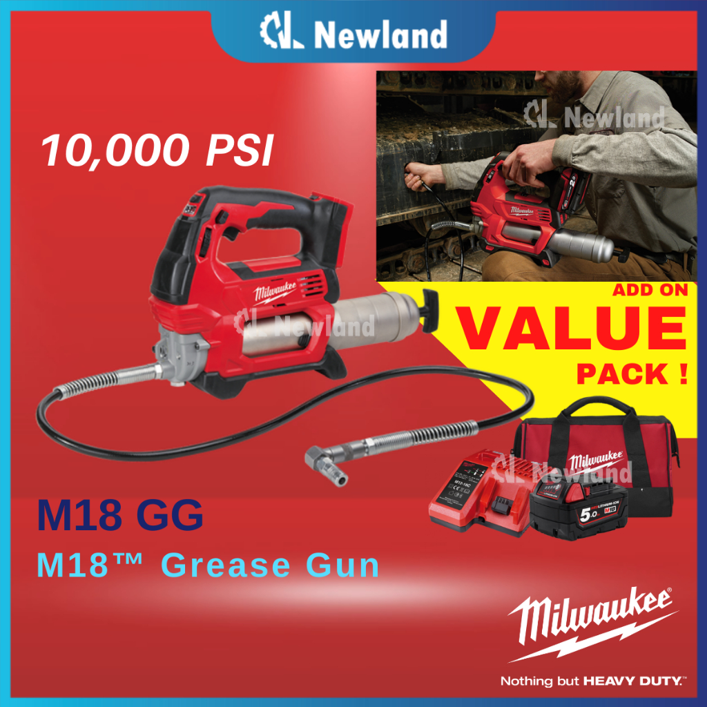 Milwaukee Grease Gun / M18 GG | Shopee Malaysia