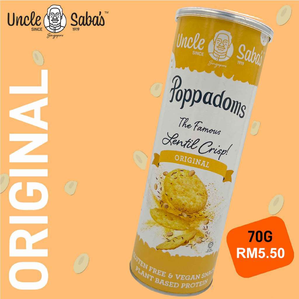 Uncle Saba's Poppadoms - Original | Shopee Malaysia