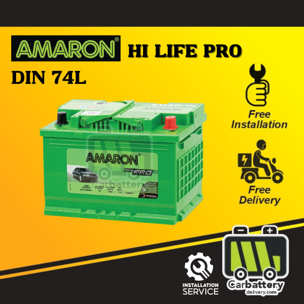 [Installation Provided] Amaron GO DIN74 DIN74L Car Battery Bateri ...