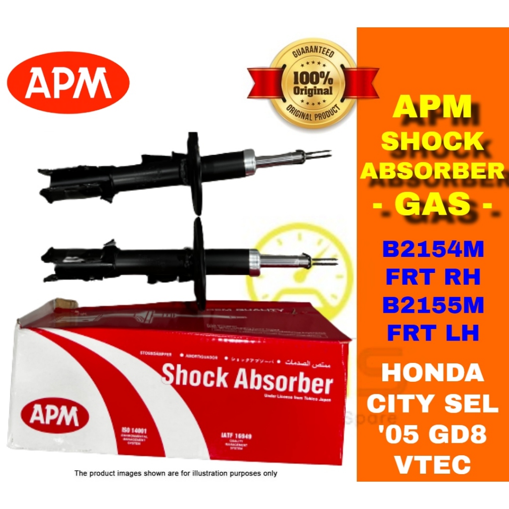 ( 100% ORIGINAL APM ) HIGH QUALITY SHOCK ABSORBER HONDA CITY SEL GD8 (V ...