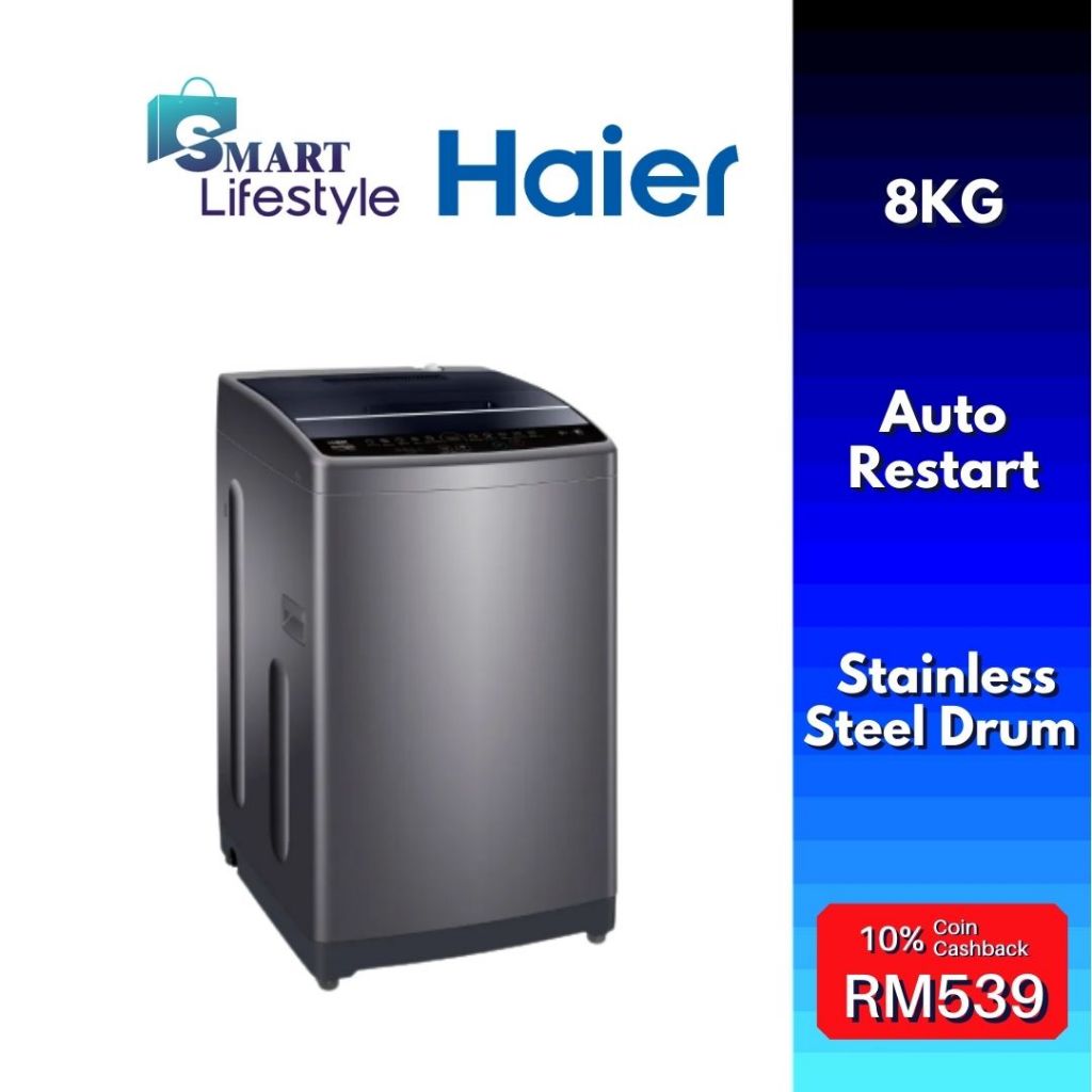 Haier Auto Washer Washing Machines (8kg) HWM80-1269S2 | Shopee Malaysia