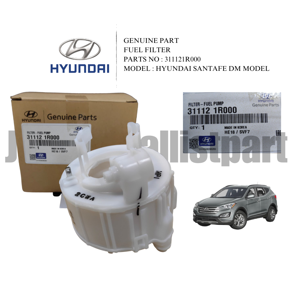 FUEL FILTER GENUINE PART (ORIGINAL) [31112-1R000] HYUNDAI SANTAFE DM ...