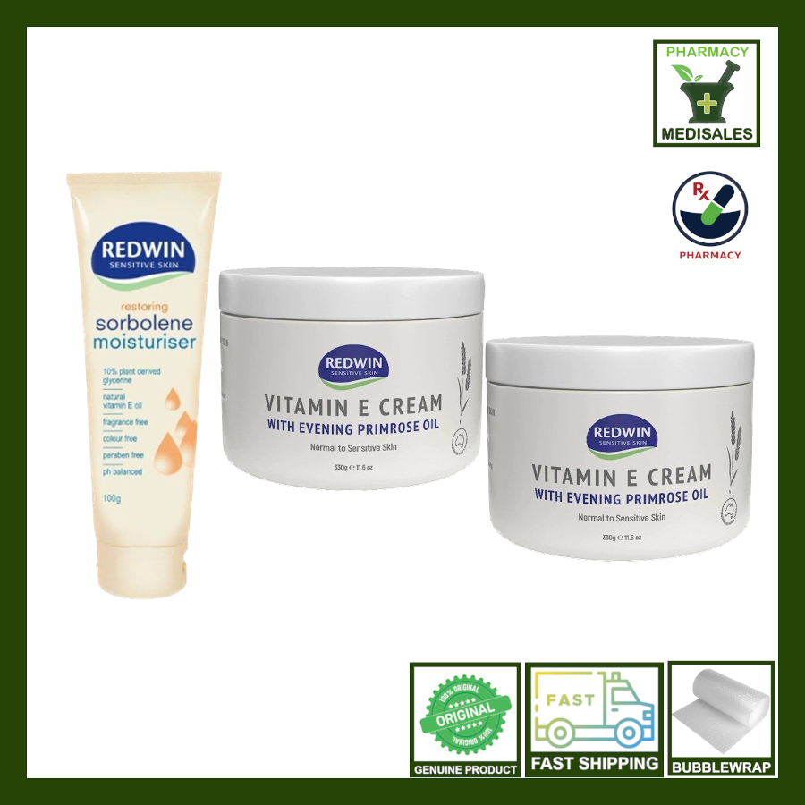 REDWIN VITAMIN E CREAM WITH EVENING PRIMROSE OIL 330G | 330G X 2 FOC ...