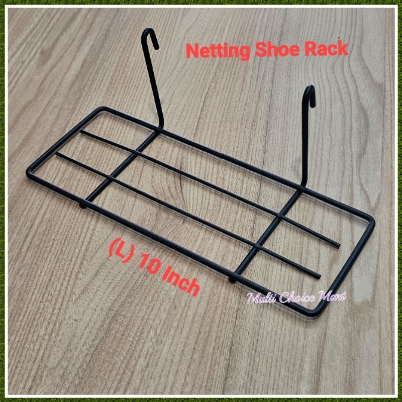 Netting Shoe Rack 10 Inch / Shoe Holder / Penyangkut Besi Kasut / Metal ...