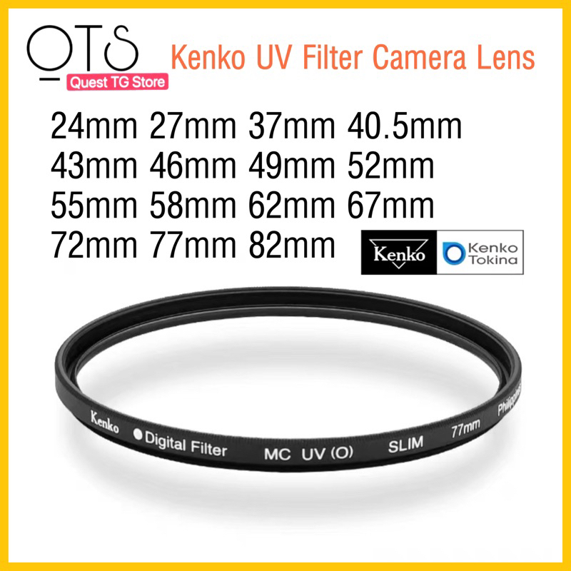 Kenko UV Lens Filters (27mm/37mm/39mm/40.5mm/49mm/52mm/58mm/67mm/72mm ...