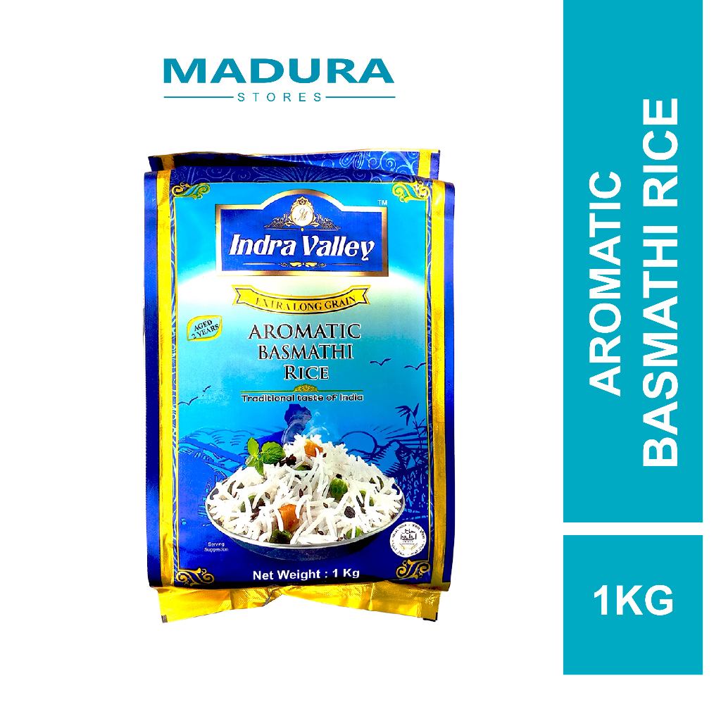 Indra Valley Extra Long Basmathi Rice 1Kg | Shopee Malaysia