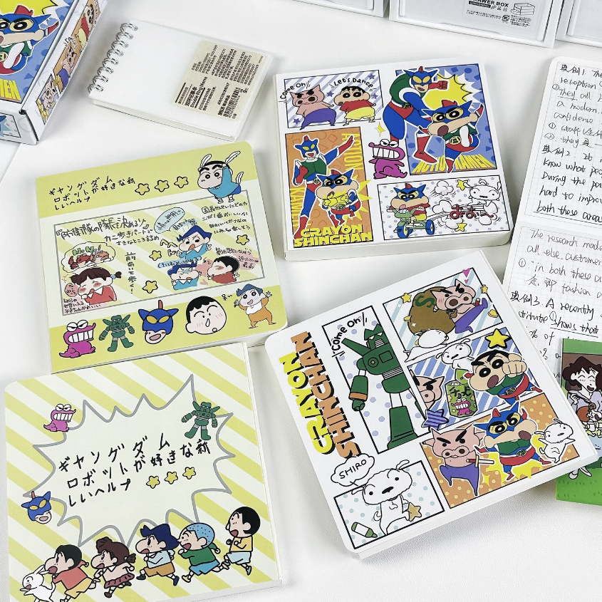 Crayon Shin Chan Cute Cartoon Square Notebook Handbook Diary ...