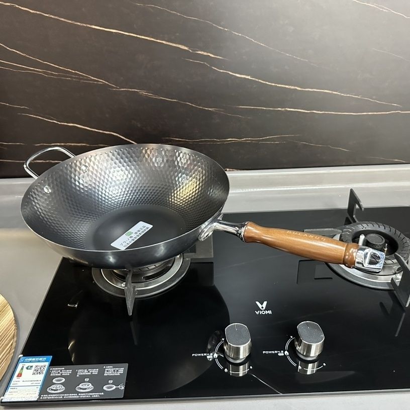 ⭐Bulanuo 32cm extremely suffocated un-coated pot solid wood cover solid ...