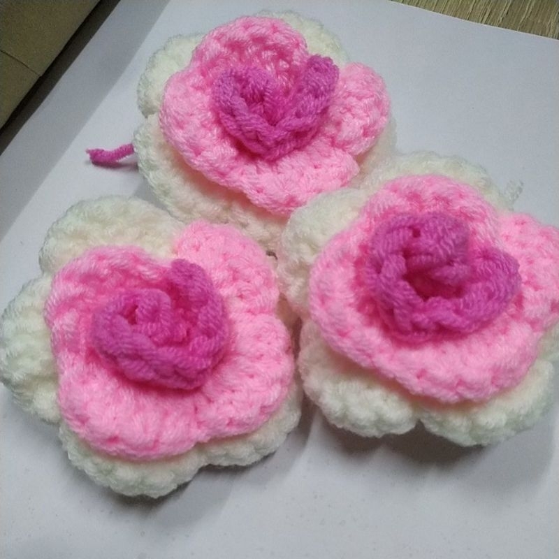 Bunga rose kait, Daun Kait, rose crochet, leaf crochet | Shopee Malaysia