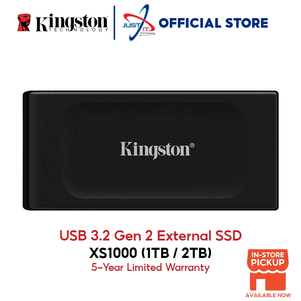 KINGSTON XS1000 / XS1000R USB 3.2 Gen 2 External SSD (1TB / 2TB ...