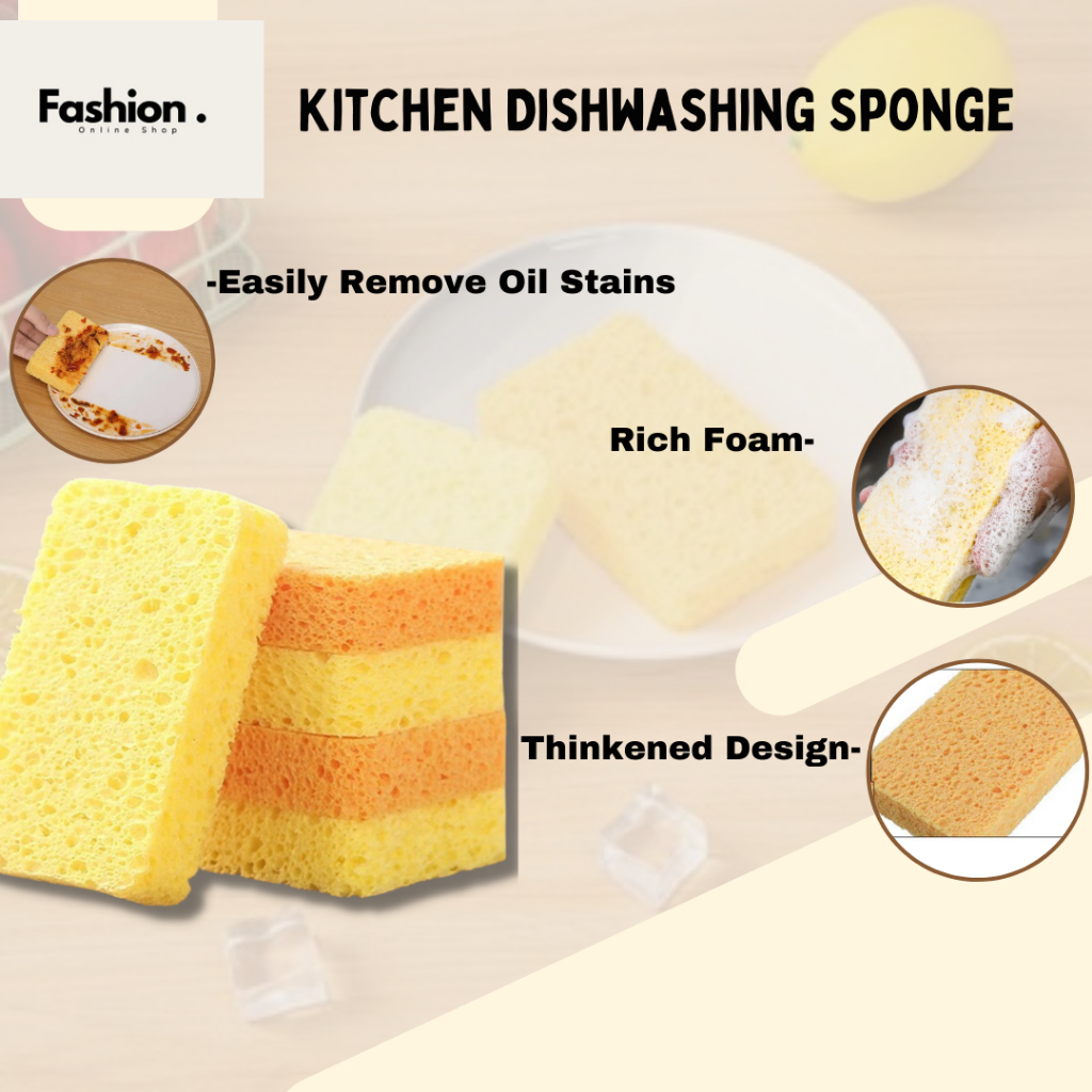 【Fashion OS】Sponge Dish Wash Multifuntion Dishwashing Magic Span Basuh ...