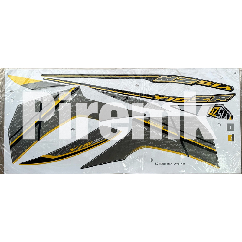 Yamaha y15 body sticker v1 v2 (5) kuning robot y15zr kuning diraja ...