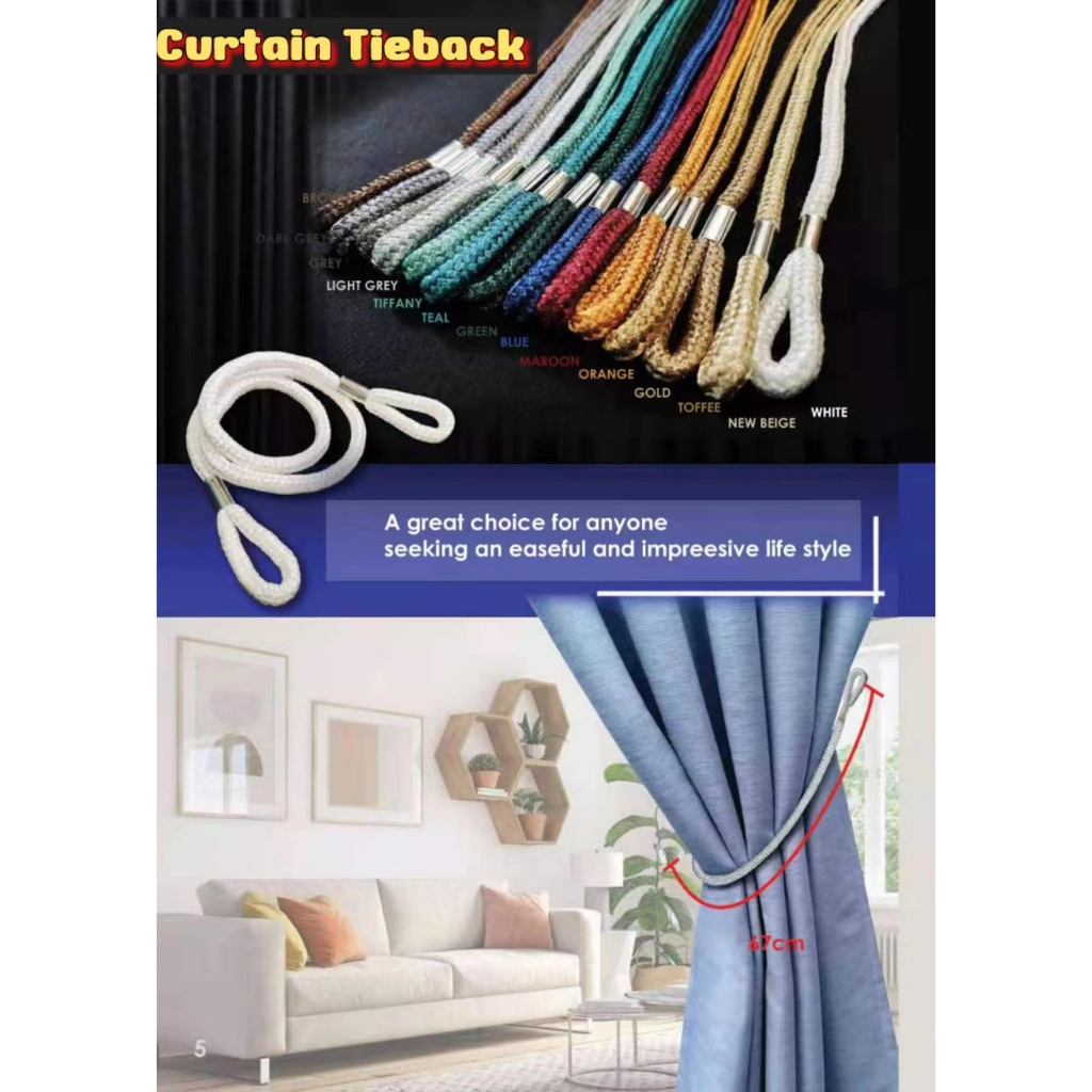 Tali Langsir Unik / Unique Curtain Tieback (1pc) | Shopee Malaysia