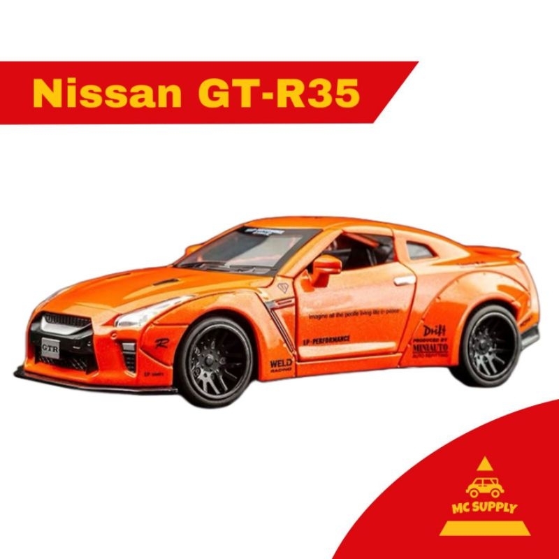 Nissan GT-R R35 Diecast Car Toy Size 1/32 Die Cast Cars Toys For Kid ...