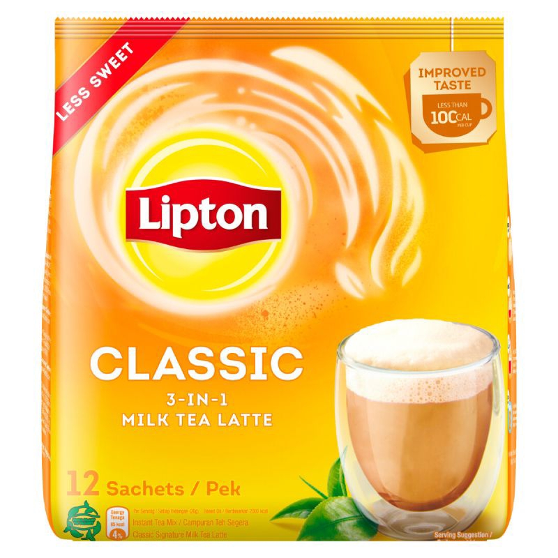 Lipton Milk Tea 3 in 1 Classic 12 sticks | Shopee Malaysia